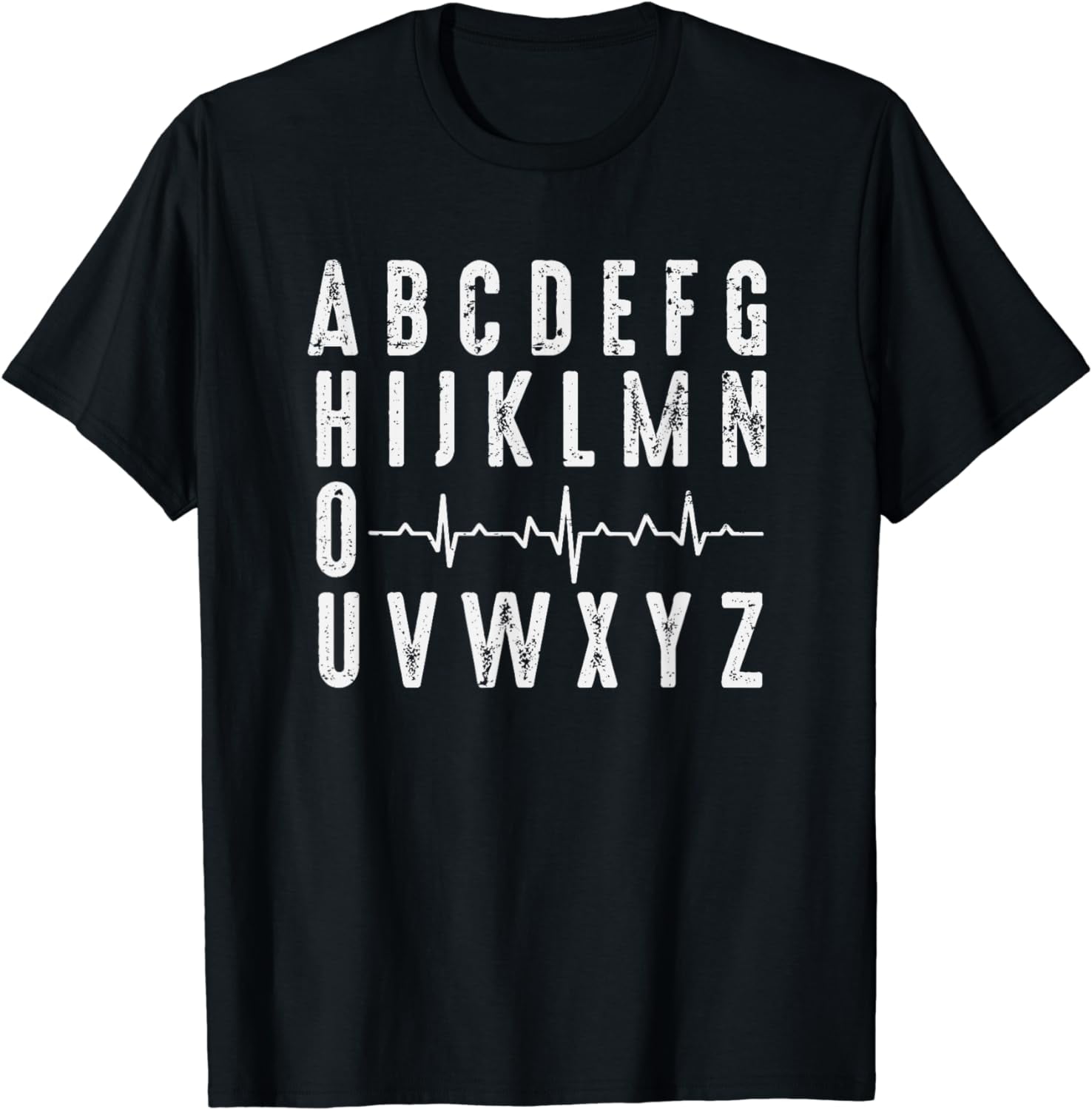 Nurse ABC's Funny PQRST EKG Heart Rhythm T-Shirt - Walmart.com