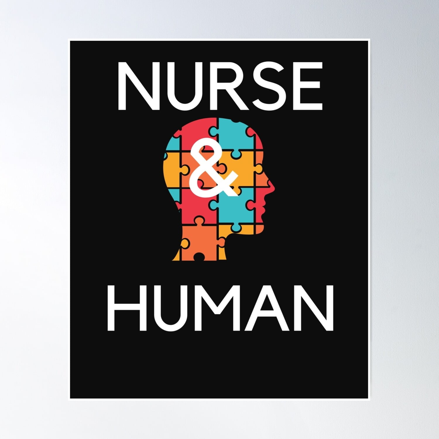 Nurse And Human-Nurses Poster Wall Art, Modern Wall Decor, 12x18 ...