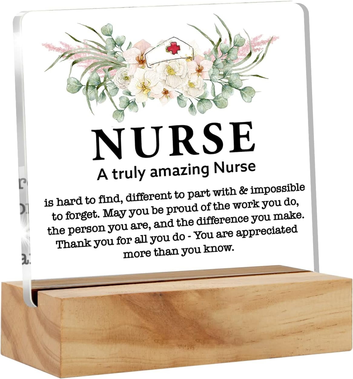 Nurse Appreciation Gift, Nurse Desk Decor a Truly Amazing Nurse Acrylic ...