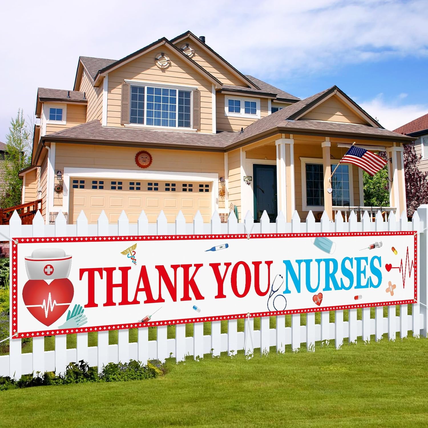Nurse Appreciation Week Decorations Banner Thank You Nurses Medical ...