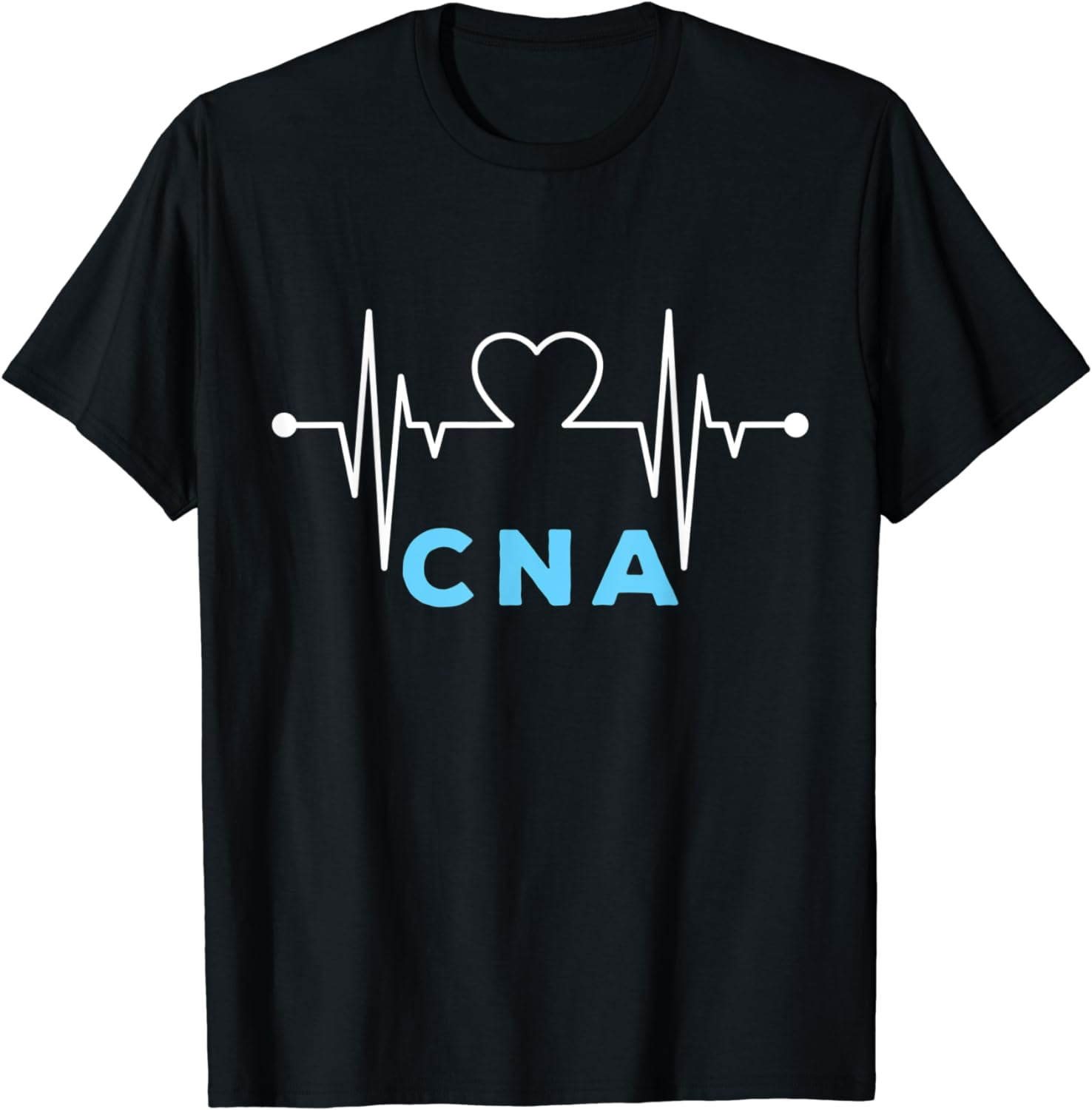 Nurse Assistant Heartbeat CNA Heart Rhythmn T-Shirt - Walmart.com