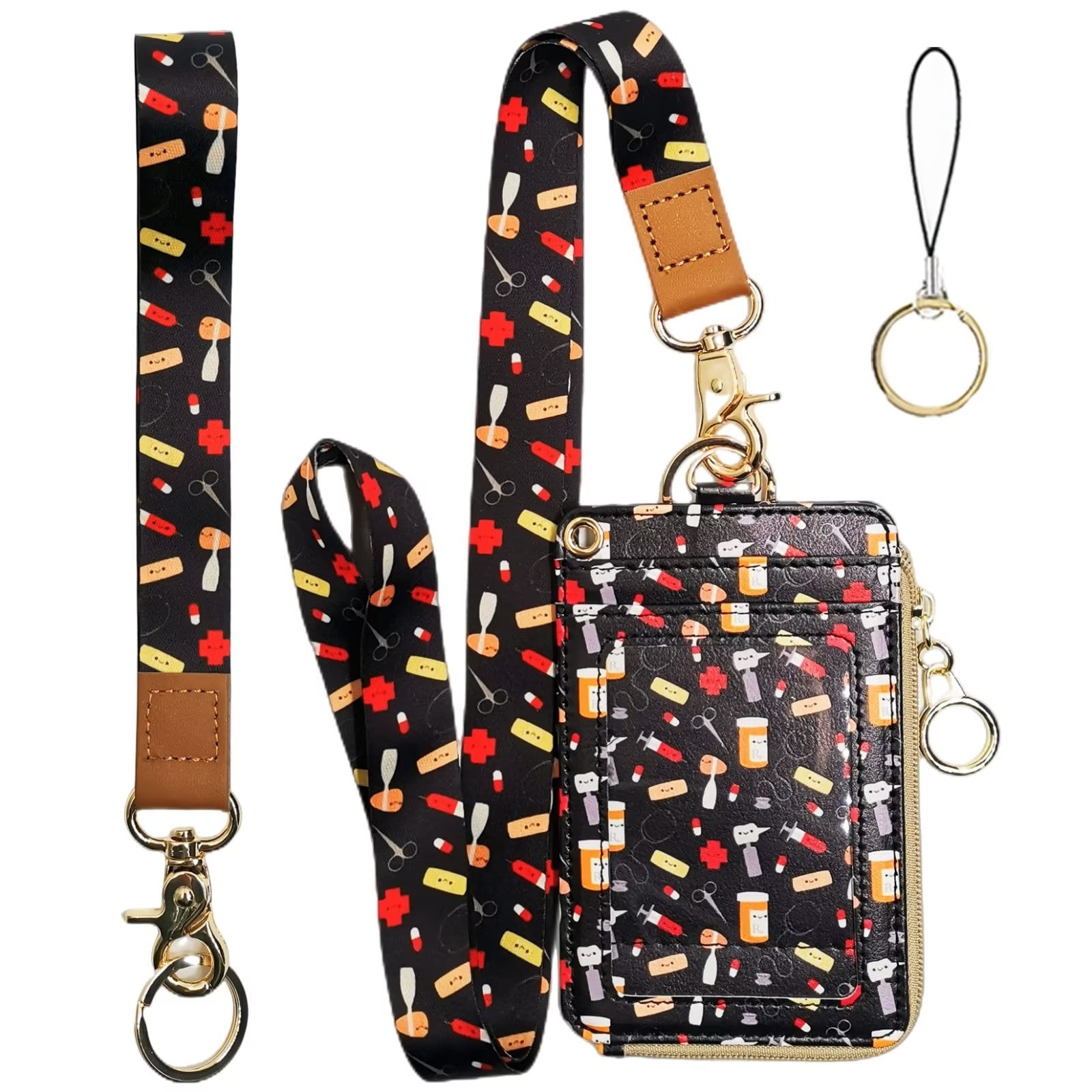 Nurse Badge Holder With Lanyard And Keys Funny Medical Lanyards For Id Badges Name Tags Id Card