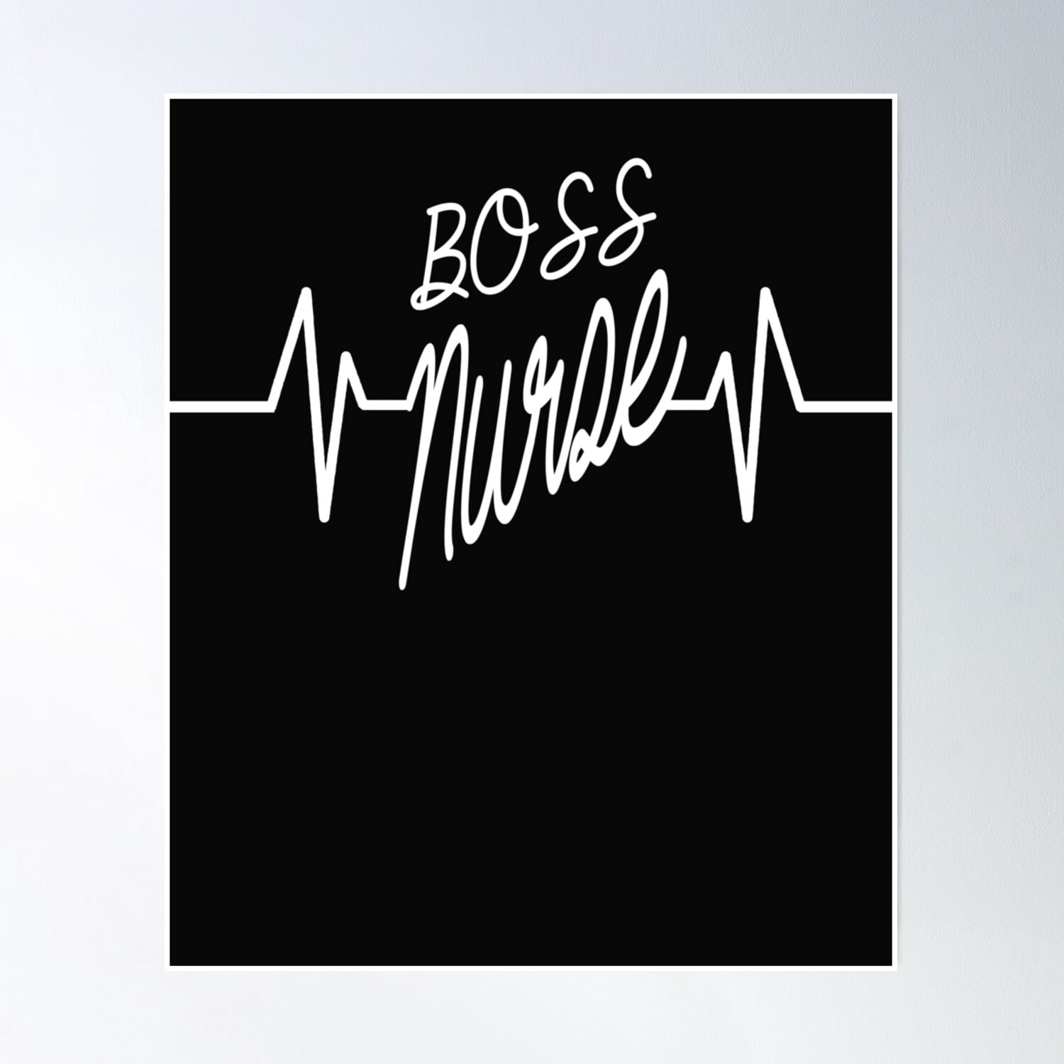 Nurse Boss Vibes Poster Wall Art, Modern Wall Decor, 8x12 UNFRAMED ...