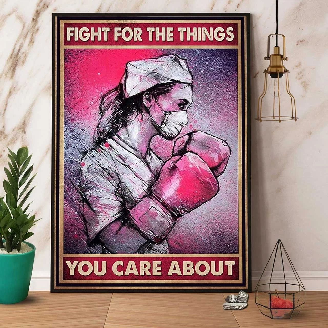 Nurse Boxing Fight For The Things You Care About Help People Health ...
