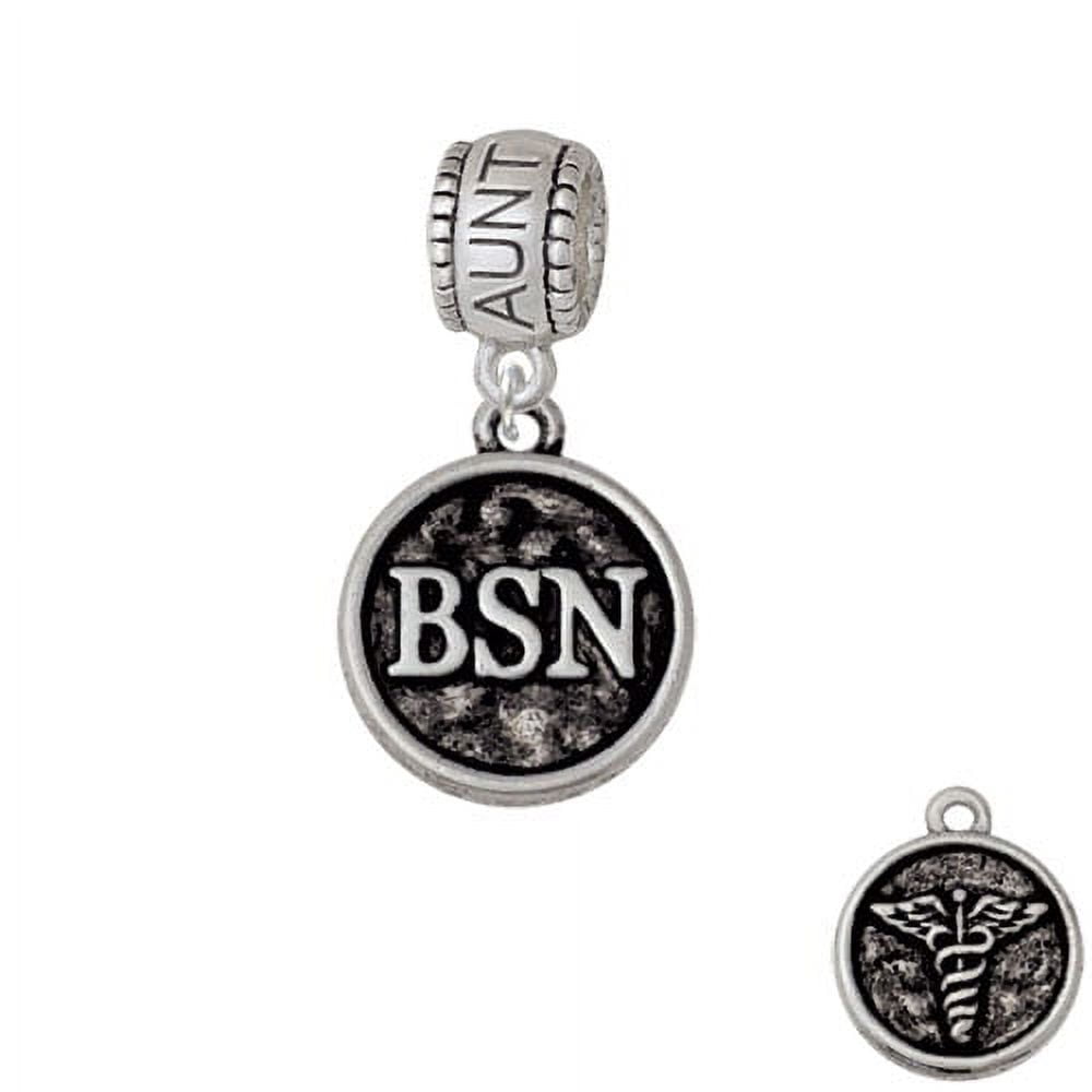 Nurse Caduceus Seal - BSN - Aunt Charm Bead - Walmart.com