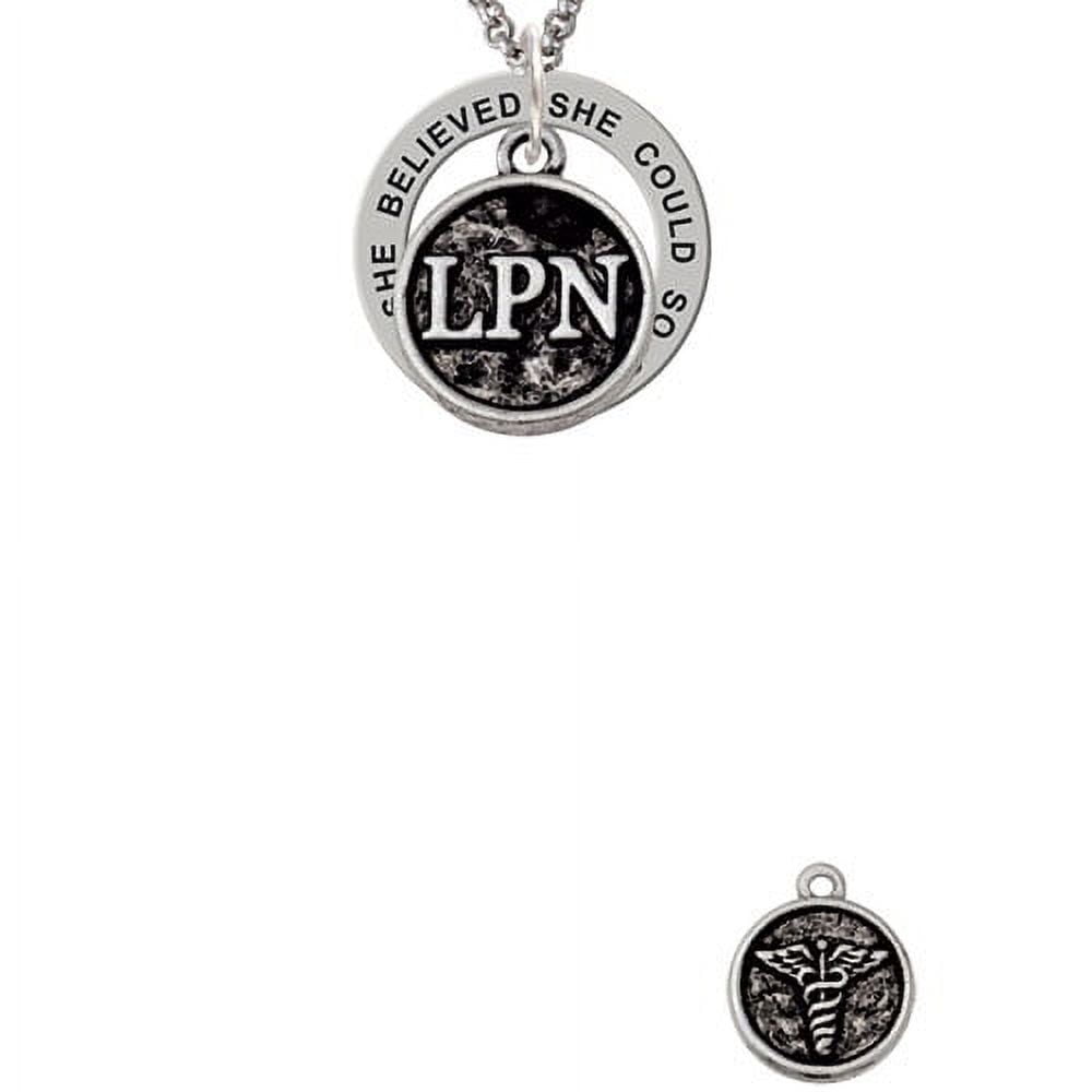 Nurse Caduceus Seal - LPN She Believed She Could Affirmation Ring ...