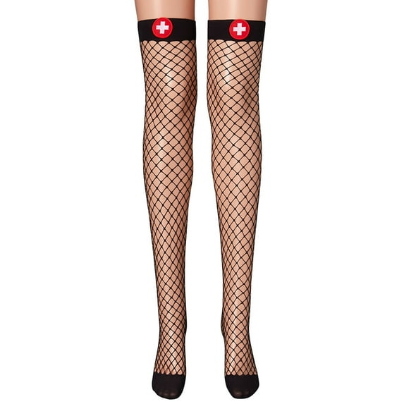 Nurse Cosplay Costume Over The Knee Stockings with Crosses Sign ...
