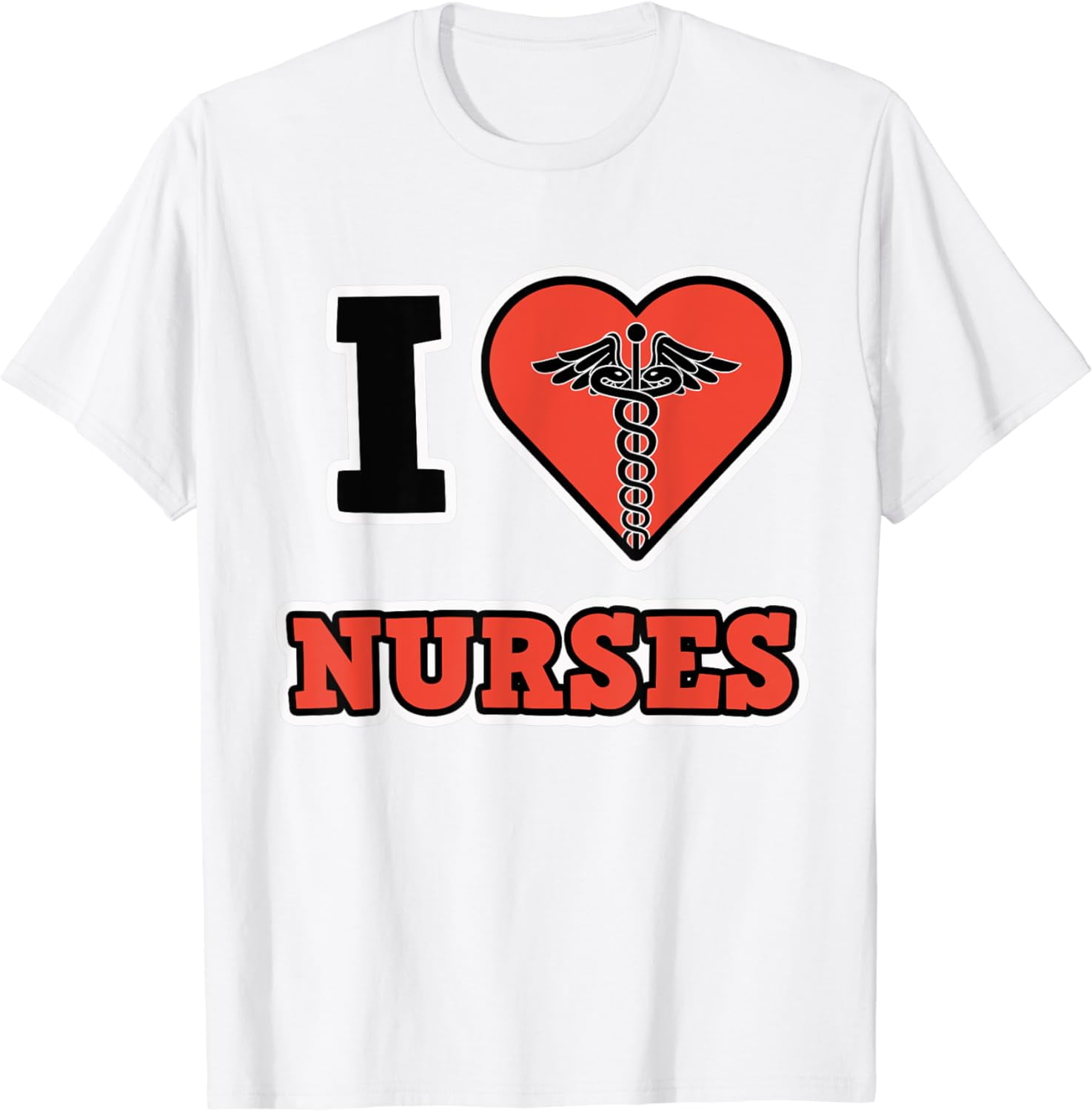 Nurse Design for Women and Men - I love Nurses T-Shirt - Walmart.com