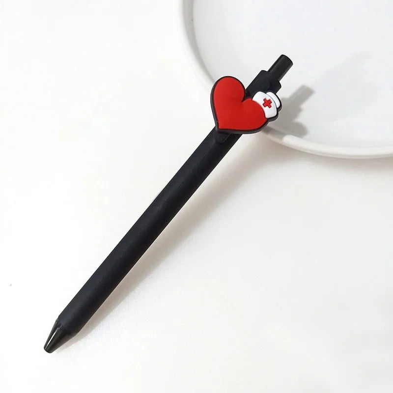 Nurse Doctor Gel Pens 0.5mm Black Ink Writing Pen Cute Cartoon Ornament ...