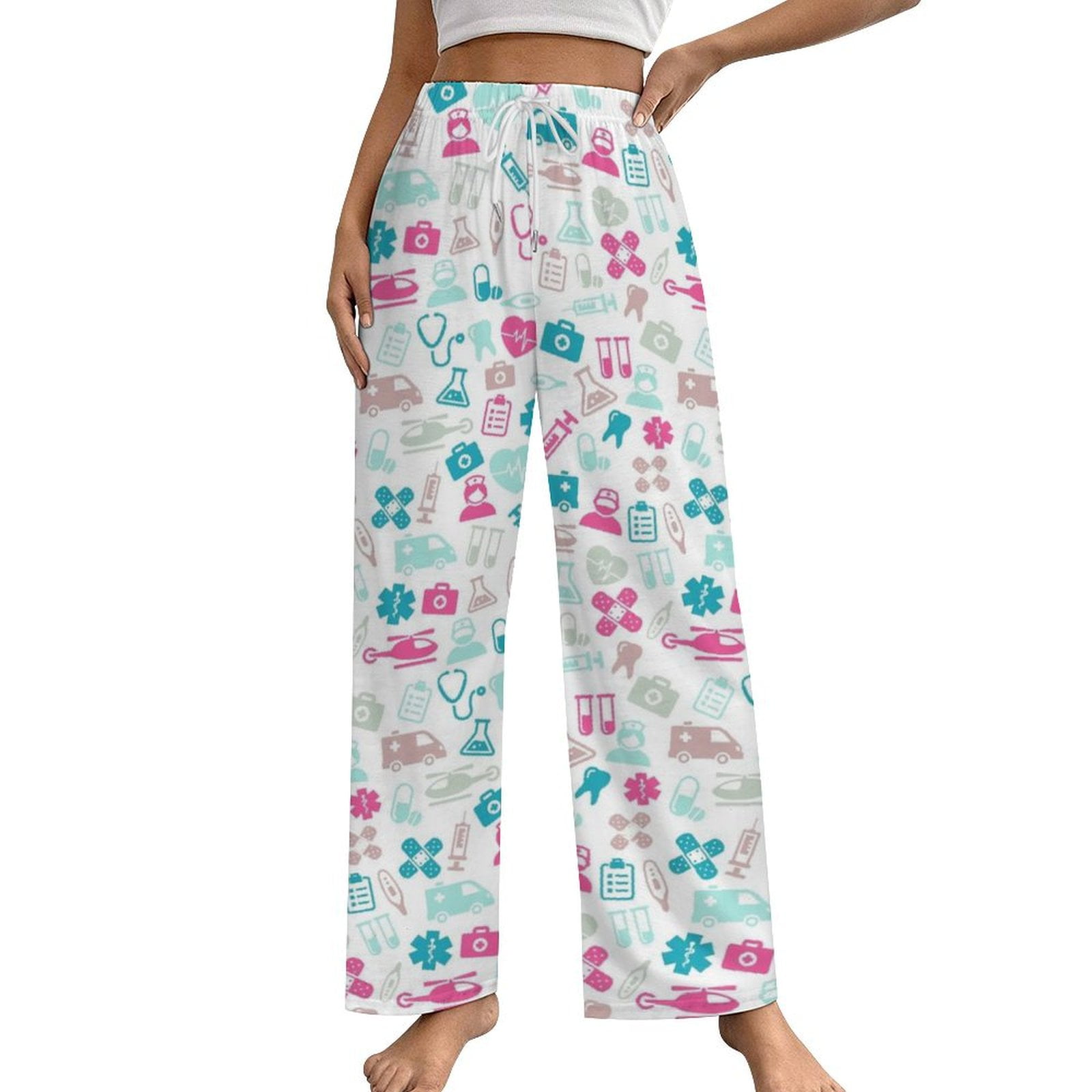 Nurse Doctor Icon Women's Pajamas Pajama Pants Women's Sleepwear Lounge ...