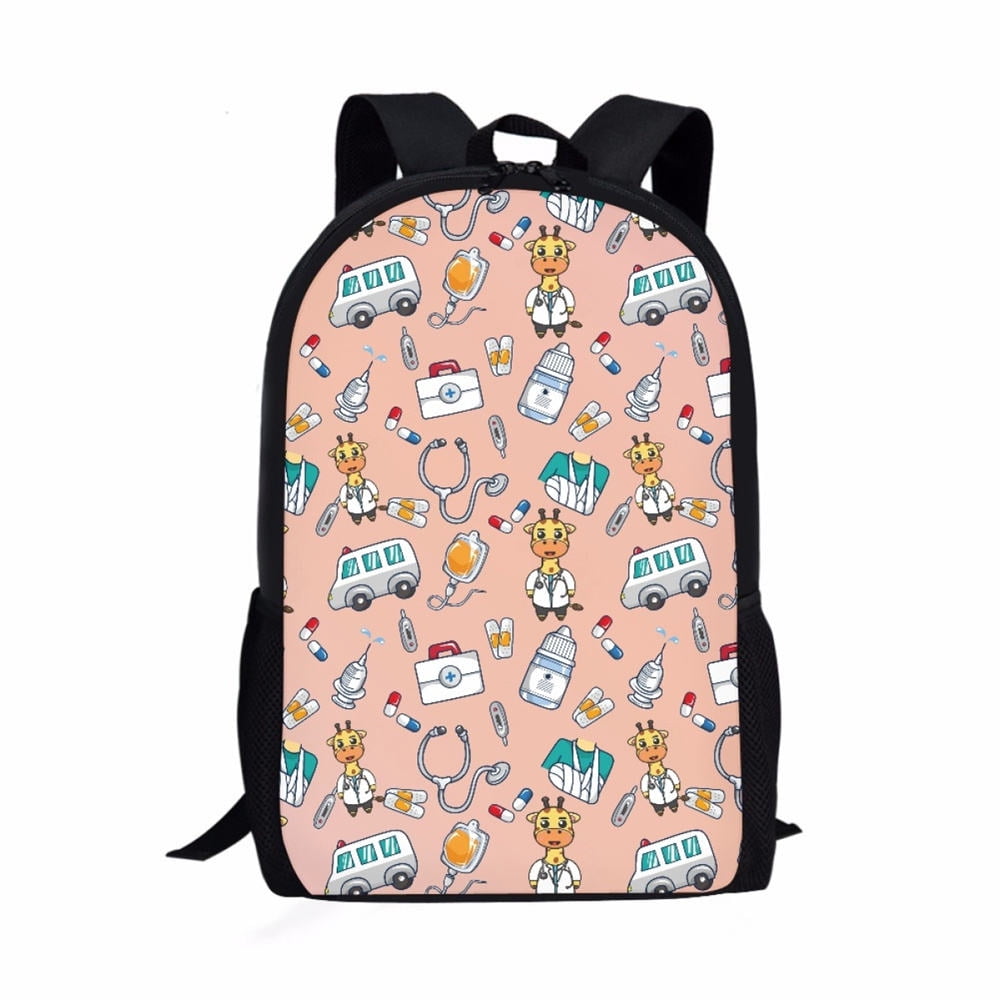 Nurse Doctor Printing Backpacks Bags 's s Cute Student's Book Bag ...