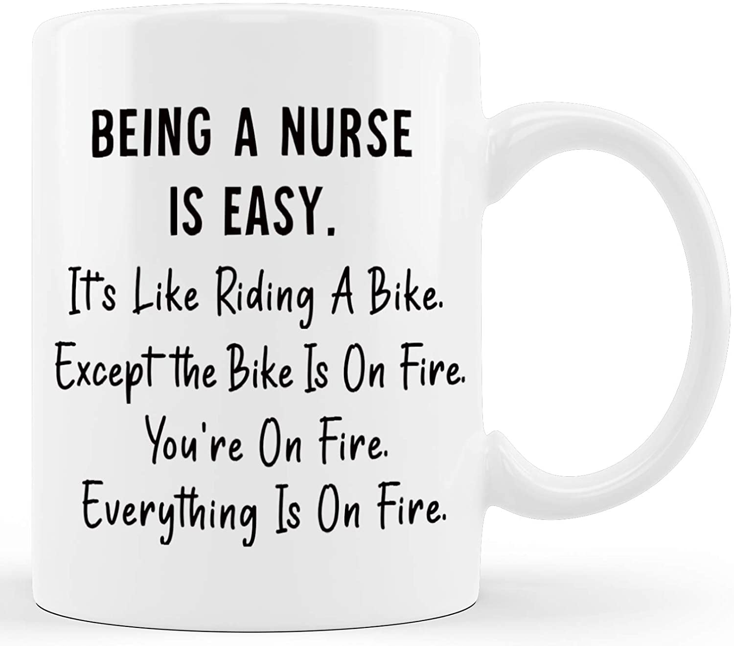 Being Nurse Is Easy Like Riding Bike Funny Nurse Gifts Gift Ideas for Hospital Registered Nurse ...