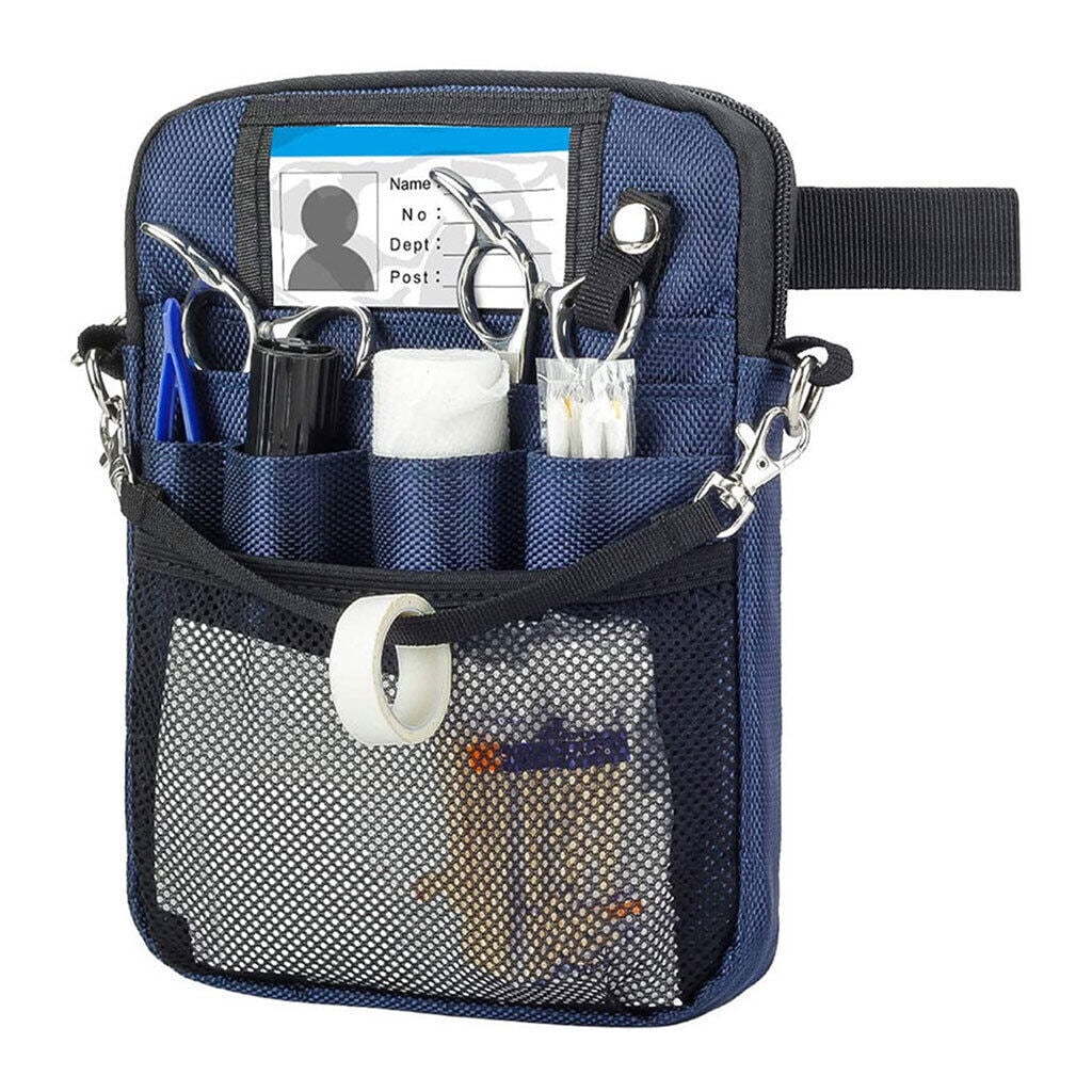 Nurse Fanny Pack Multi Compartment for Bandage Tools Dark Blue ...