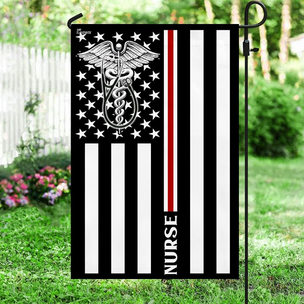 Nurse Flag Thin Red Line Nurse Flag - 4th of July Decorations for ...
