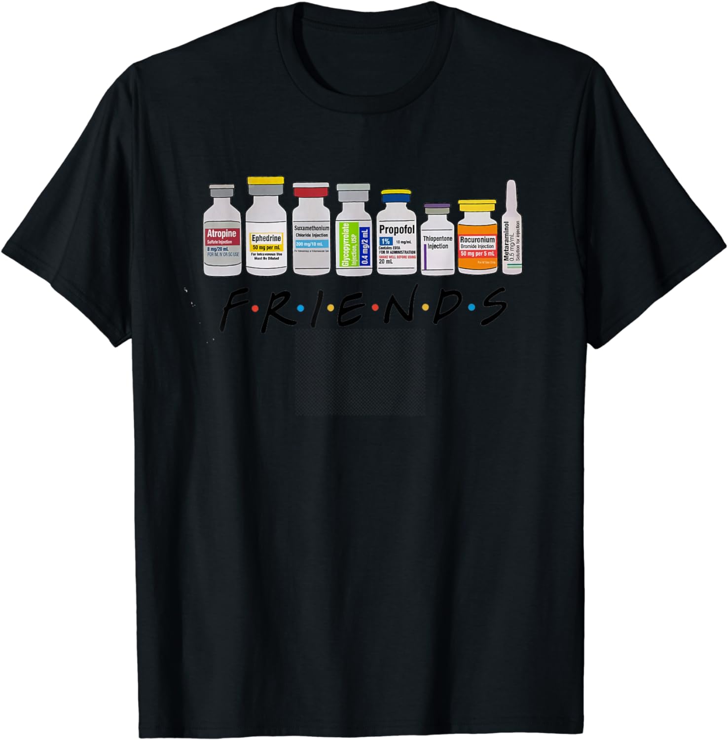 Nurse Friends ICU Propofol Crna ICU Critical Care Nurse T-Shirt ...