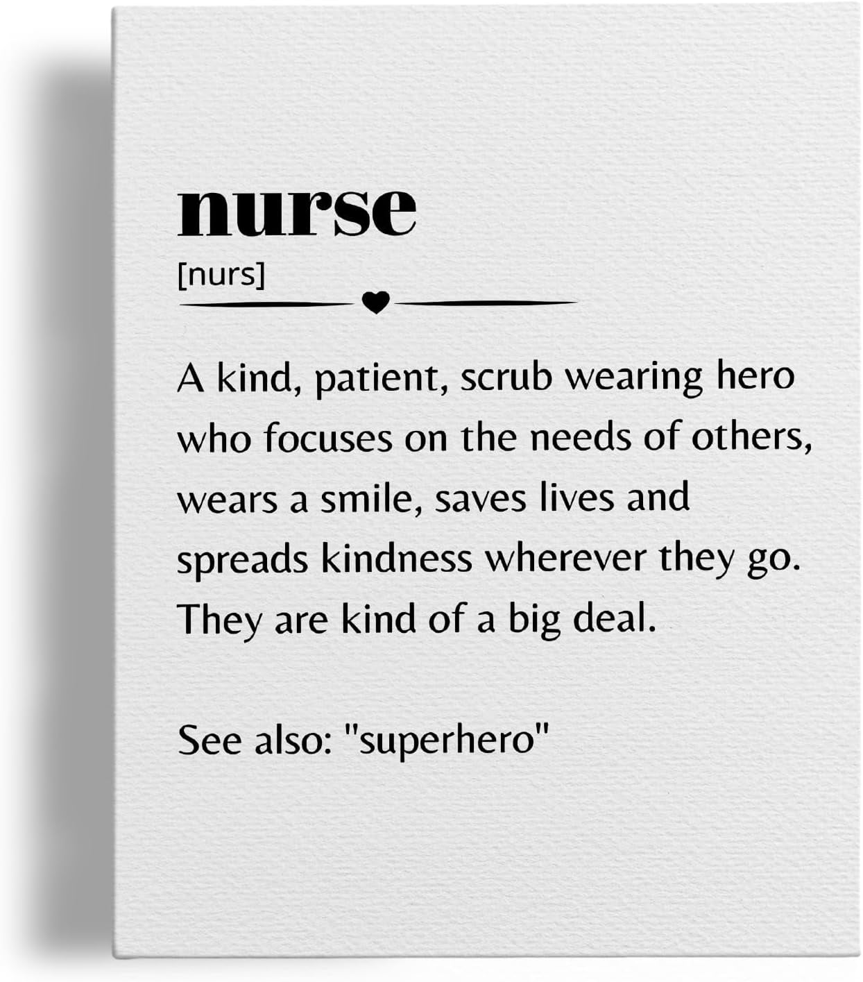 Nurse Gifts,Nurse Canvas Wall Art,Nurse Office Decor,Nurse Decor,School ...