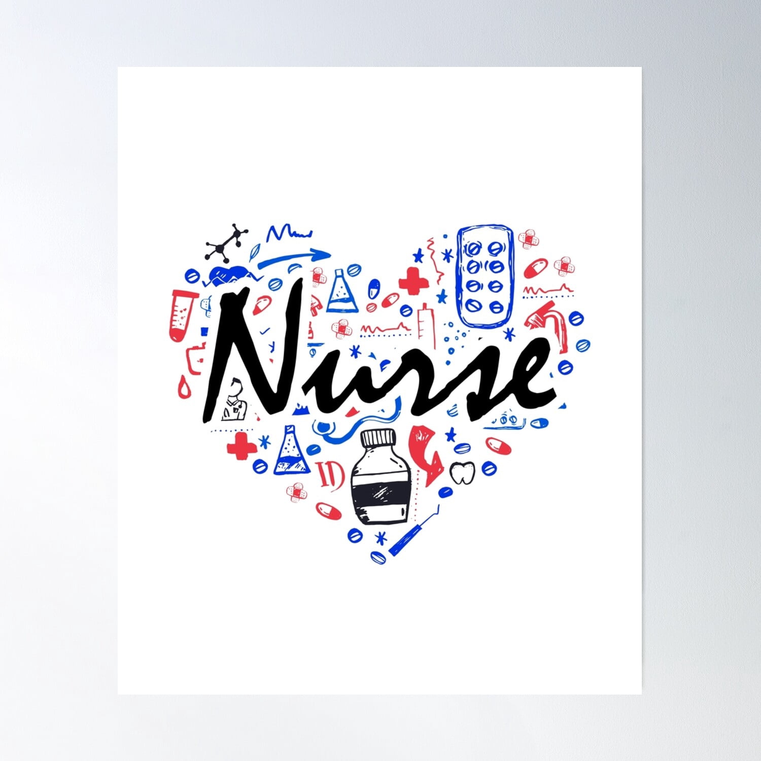 Nurse Gifts Nurse Week Gifts Cute Nurse Poster Wall Art, Modern Wall ...
