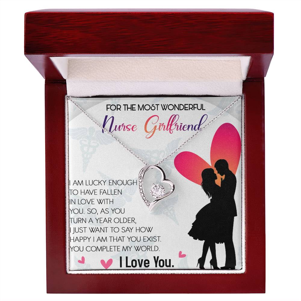 Nurse Girlfriend Message Card - You Complete My World - Forever Love ...