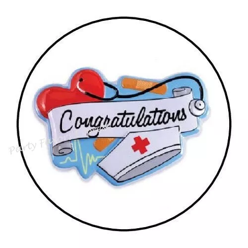 Nurse Graduation Congratulations Sticker Party Favors Sticker Envelope ...