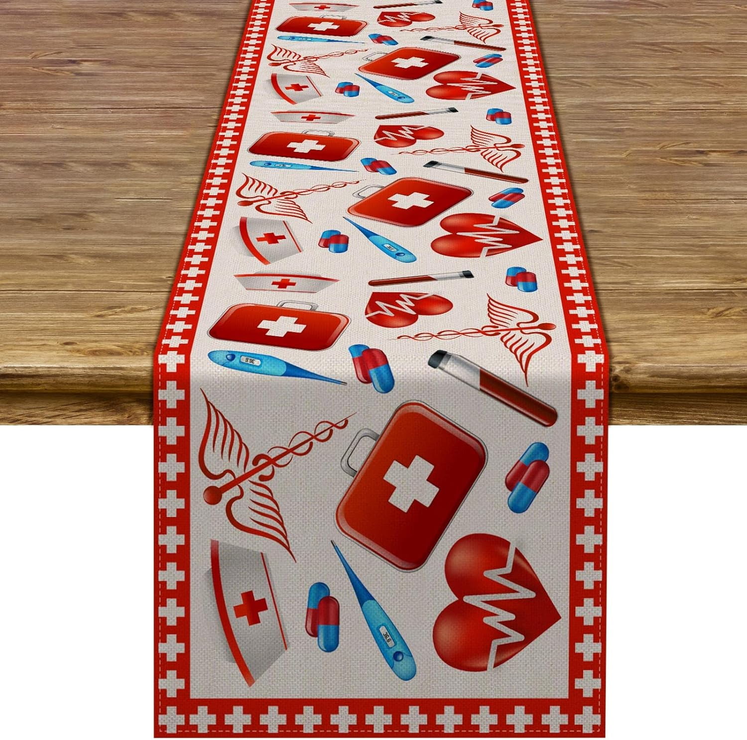 Nurse Graduation Linen Table Runners Nurse Week Nurse Day RN Cap ...