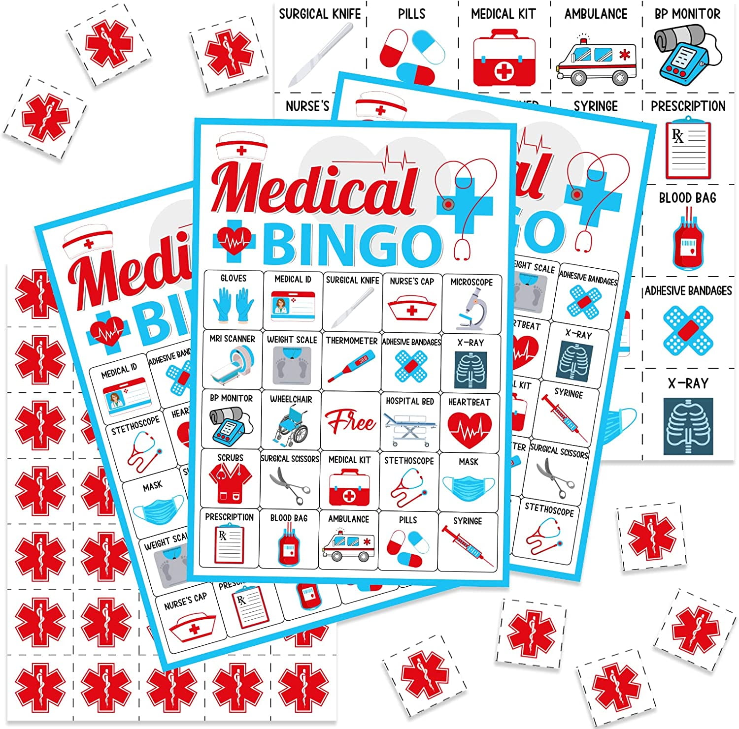 Walmart Nurse Graduation Party Bingo Game, Decorations, Nurse Themed ...