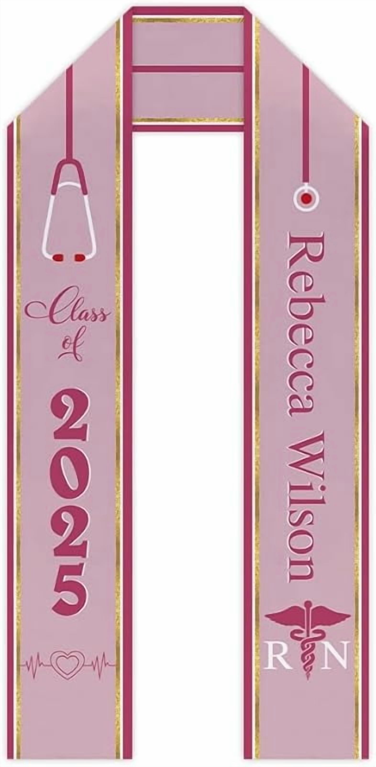 Nurse Graduation Stole Personalized Nursing RN Sash Graduation Gift ...