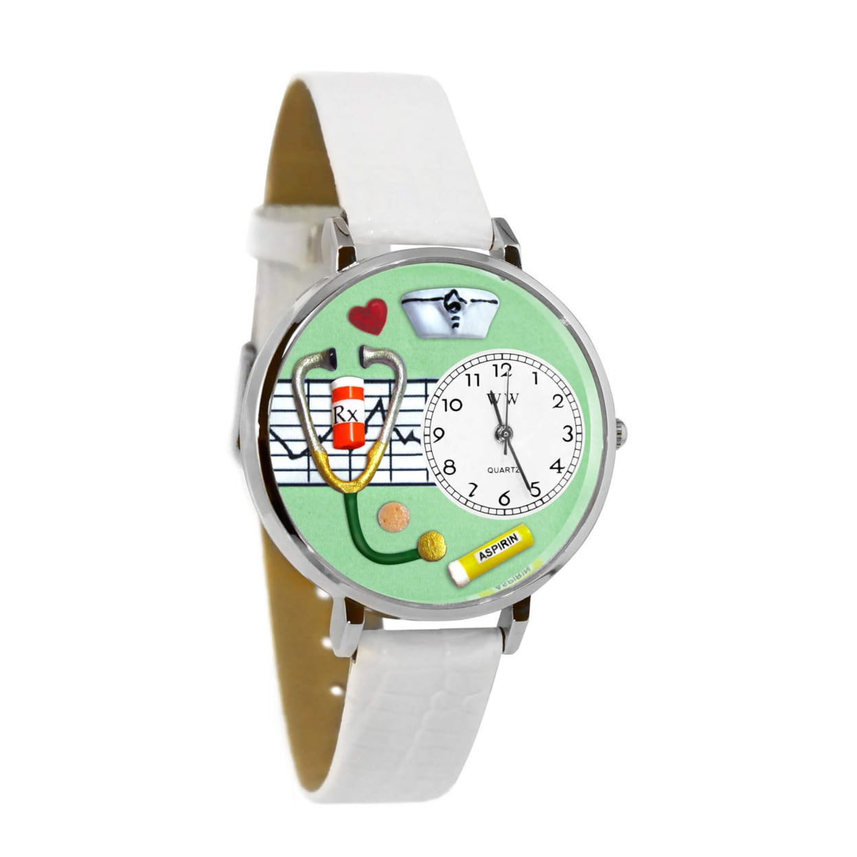 Nurse Green Watch in Silver (Large) - Walmart.com