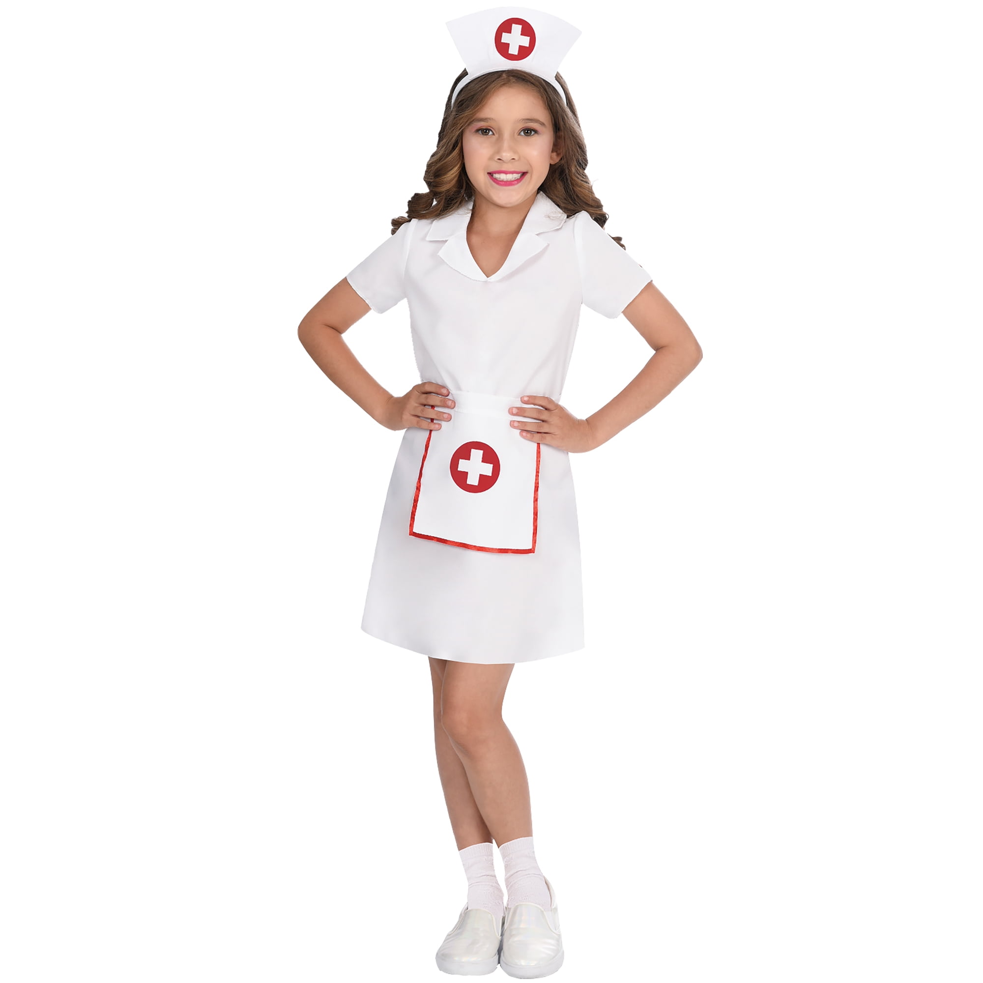 Nurse, Halloween Costume for Children, Girls Size M (7/8), by Way to ...