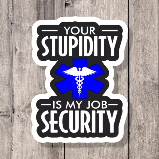 Nurse Healthcare Medical Ems Paramedic Vinyl Laptop Water Bottle ...