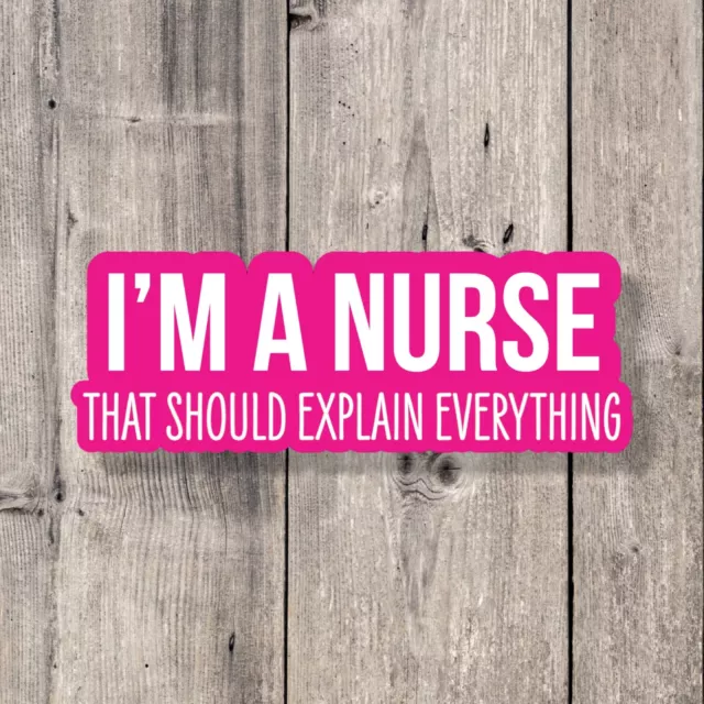 Nurse Healthcare Medical Ems Paramedic Vinyl Laptop Water Bottle ...