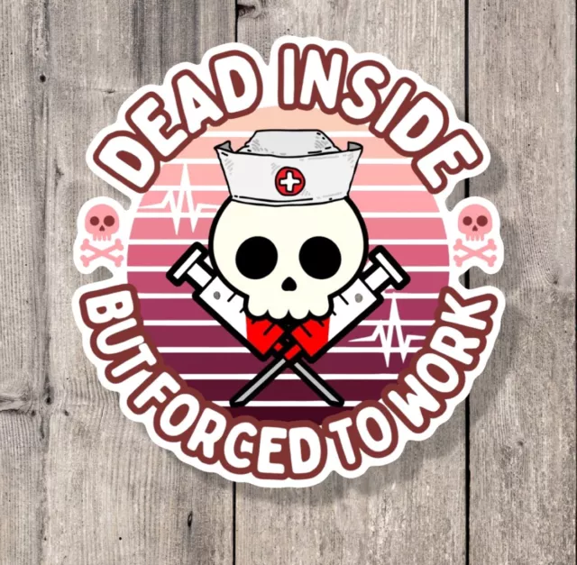 Nurse Healthcare Medical Ems Paramedic Vinyl Laptop Water Bottle ...