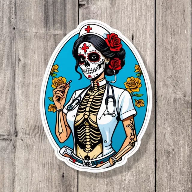 Nurse Healthcare Medical Vinyl Sticker Laptop Sticker Water Bottle ...