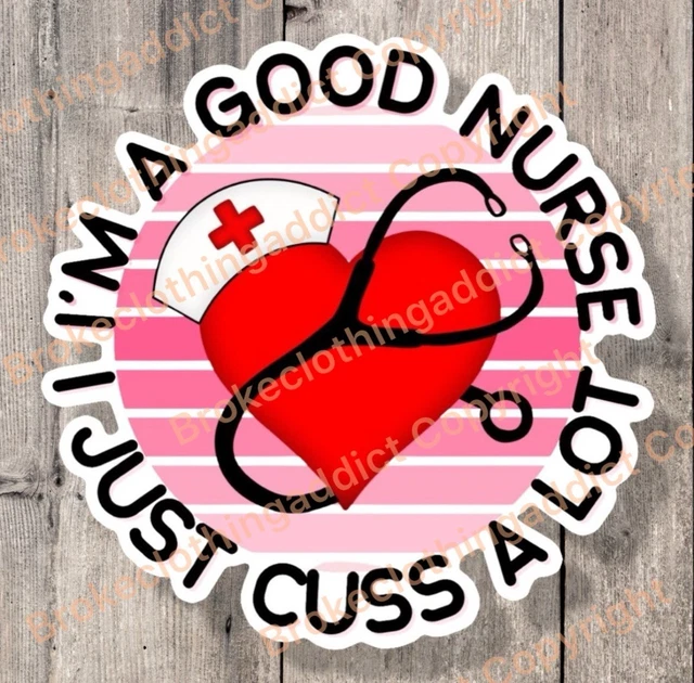Nurse Healthcare Medical Vinyl Sticker Laptop Sticker Water Bottle ...