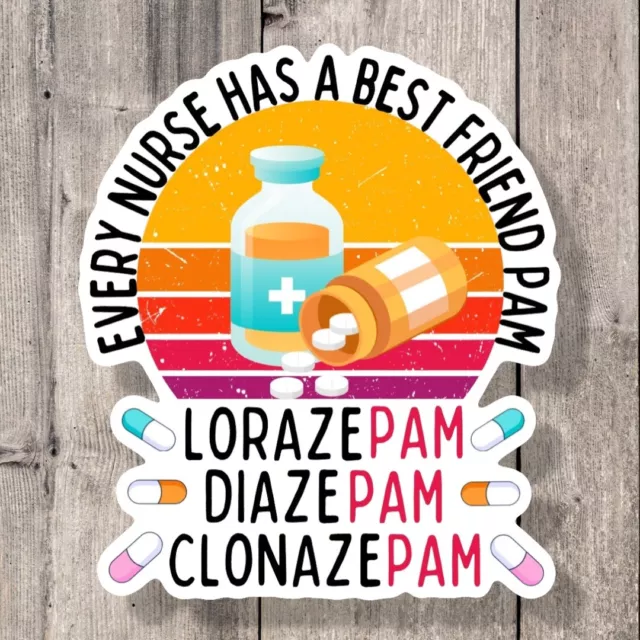 Nurse Healthcare Medical Vinyl Sticker Laptop Sticker Water Bottle ...