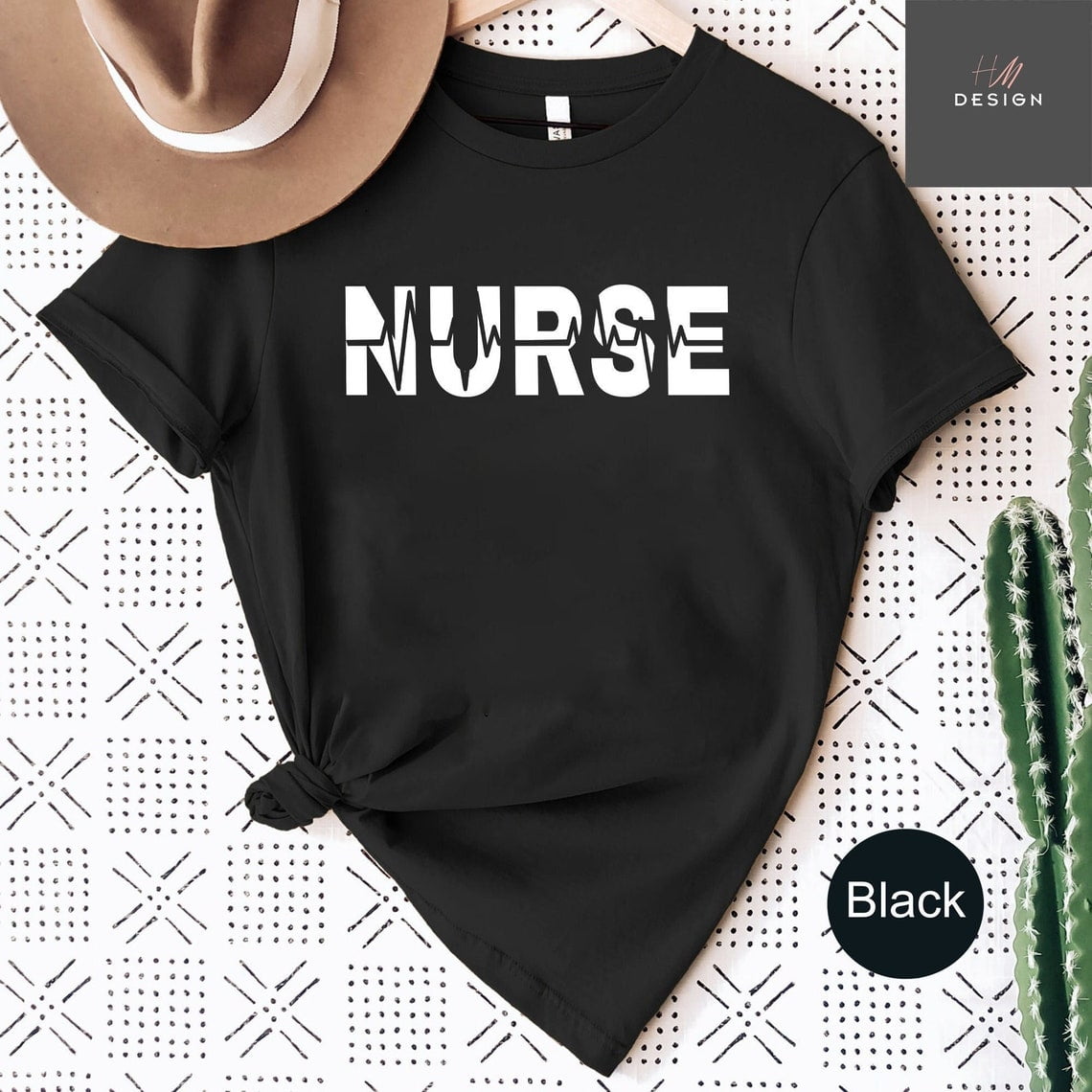 Nurse Heartbeat Shirt, Nurse T-Shirt, Nurse Shirt, Cute Nurse Shirts ...