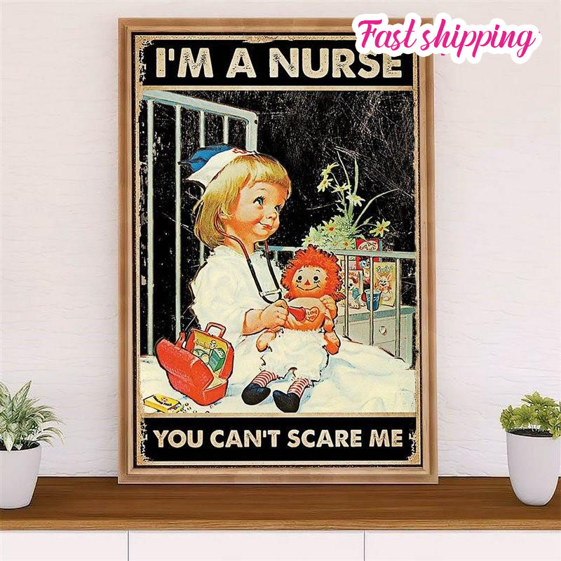Nurse I Am A Nurse Woman Nurse Female Nursing poster Wall Art Vertical ...