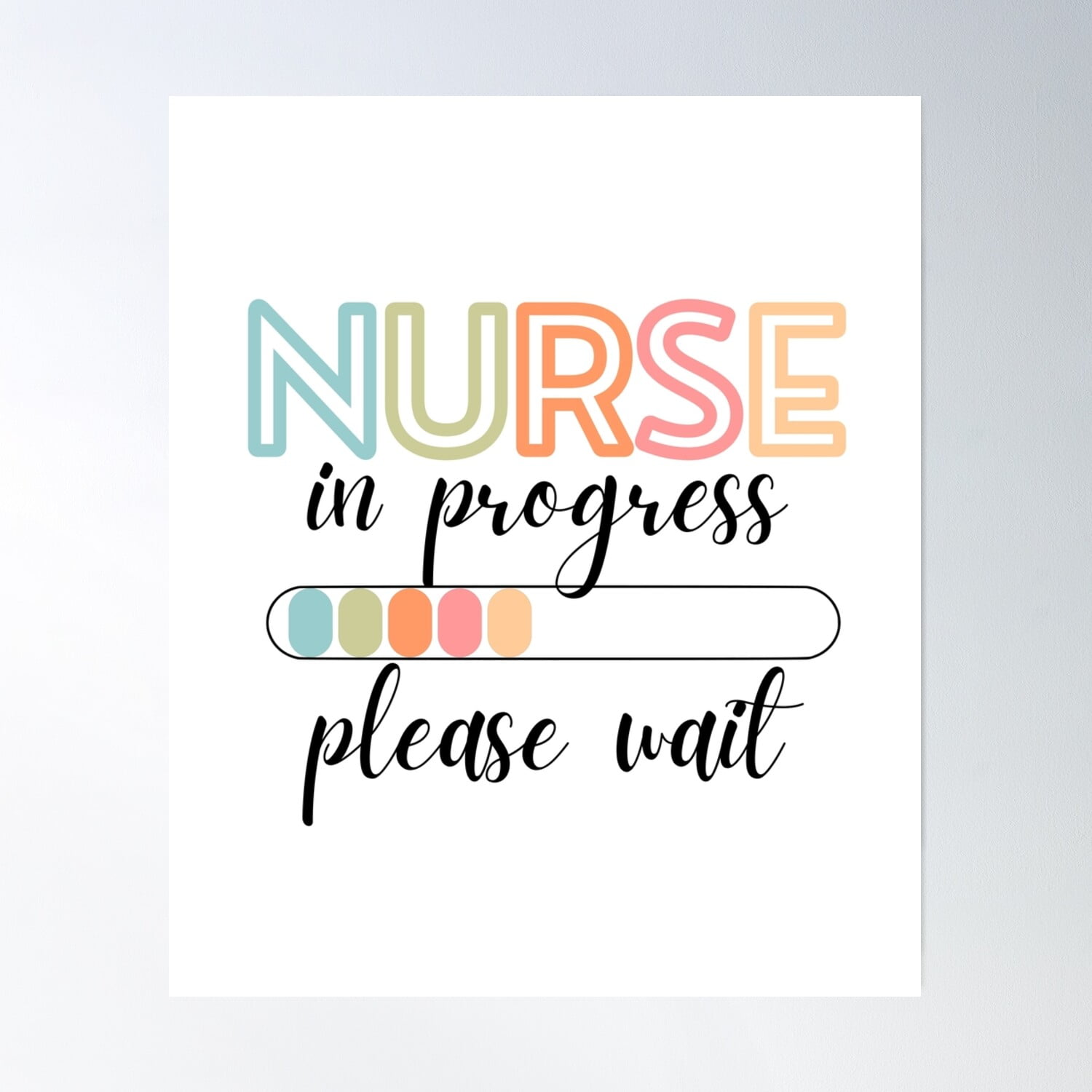 Nurse In Progress (Black Text)- Rn - Registered Nurse - Future Nurse ...