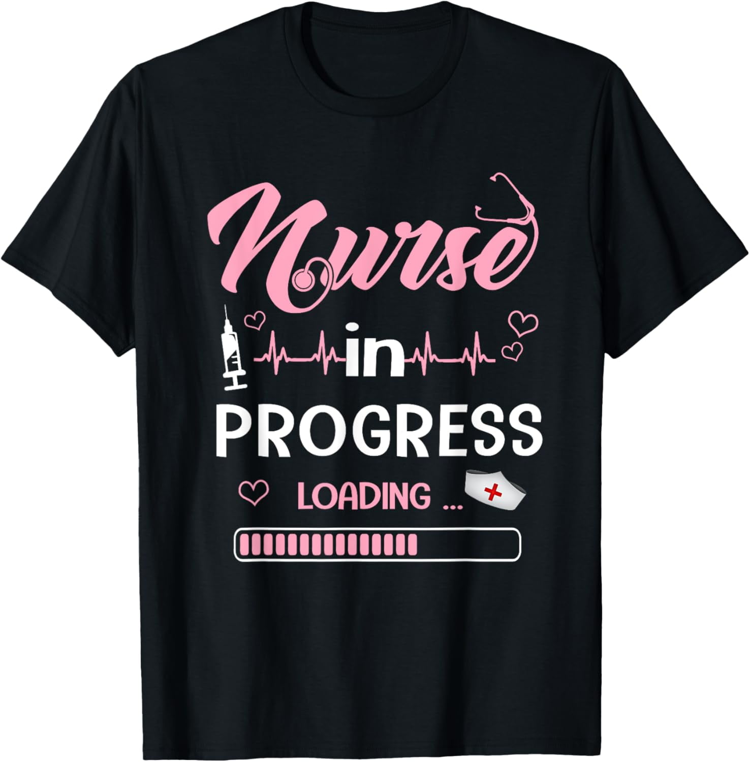 Nurse In Progress Loading Nurse Life RN Nursing T-Shirt - Walmart.com