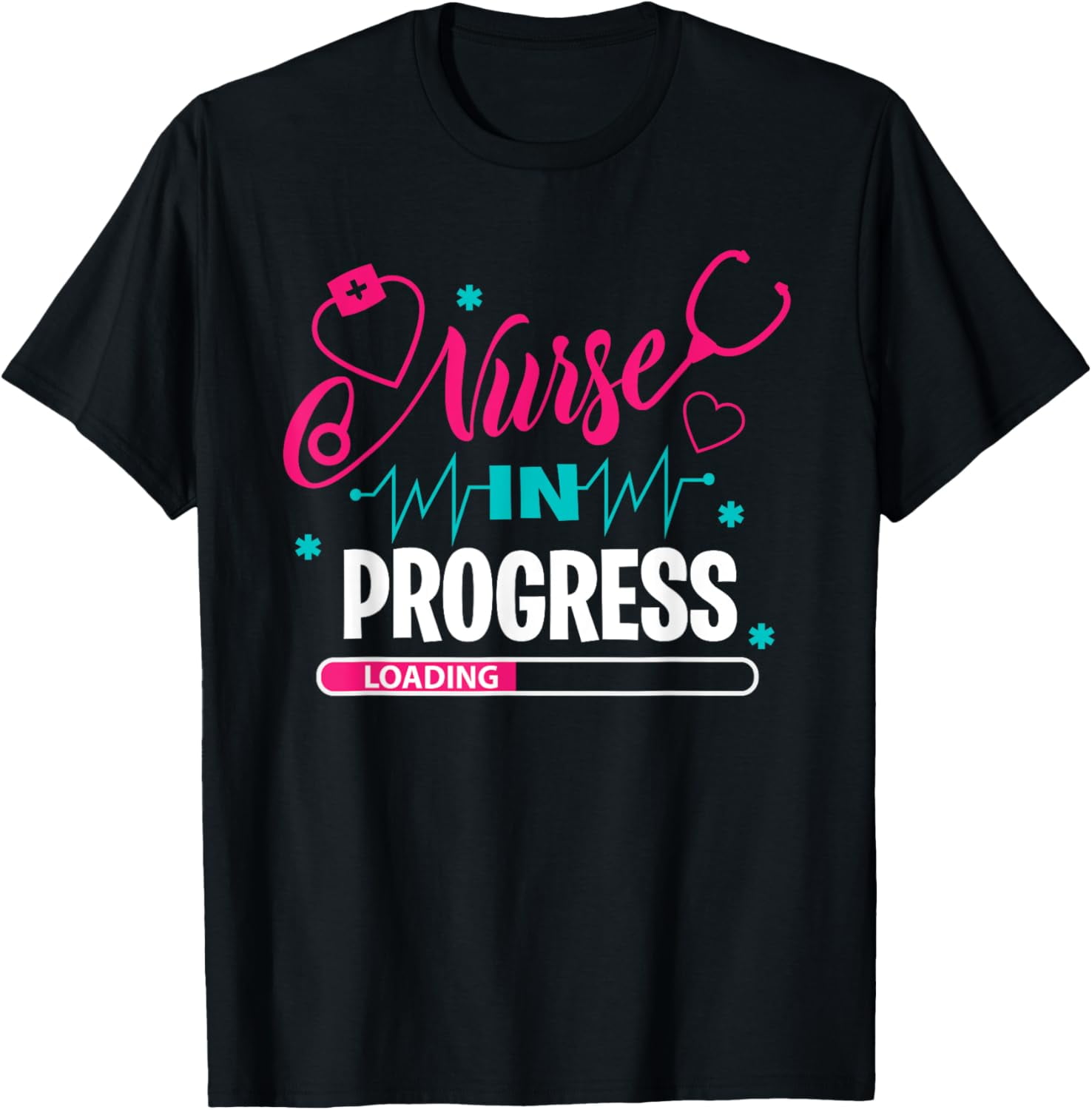 Nurse In Progress Nursing School Student Future Nurse Life T-Shirt ...