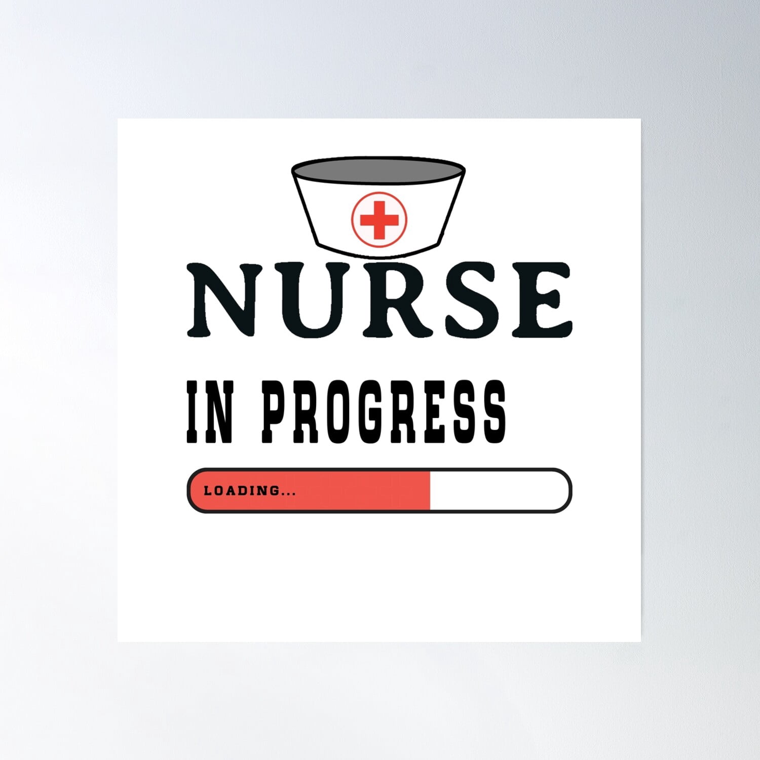 Nurse In Progress ... Poster Wall Art, Modern Wall Decor, 16x24 ...