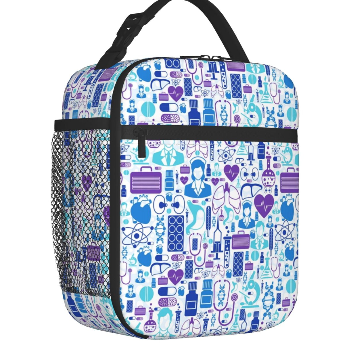 Nurse Insulated Lunch Bags for Women Nursing Medical Tool Pattern ...