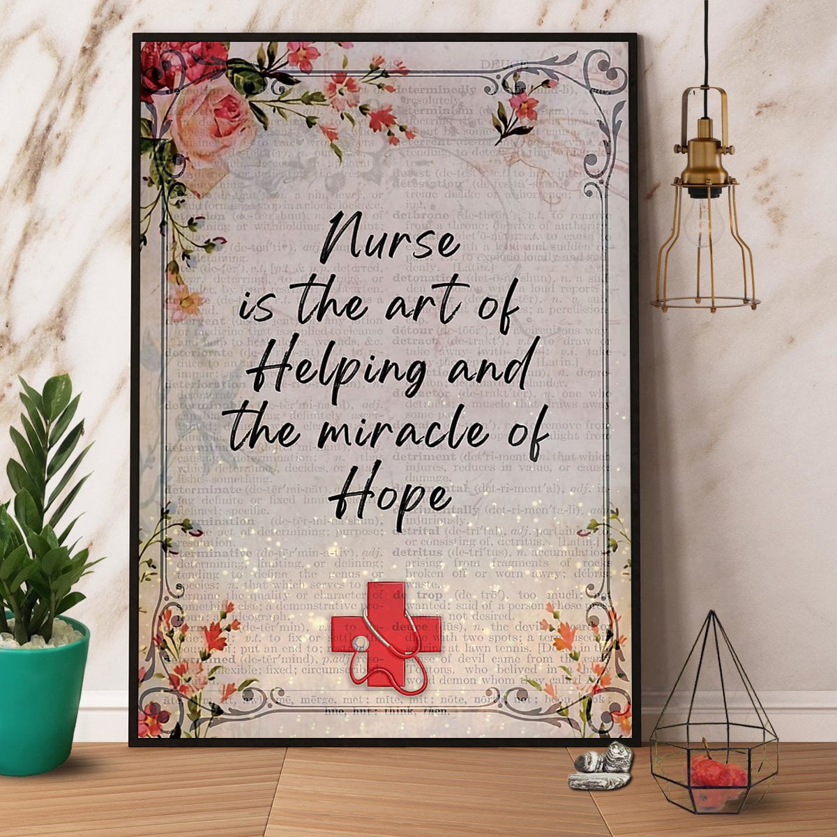Nurse Is Art Of Helping And The Miracle Of Hope Paper Poster No Frame ...