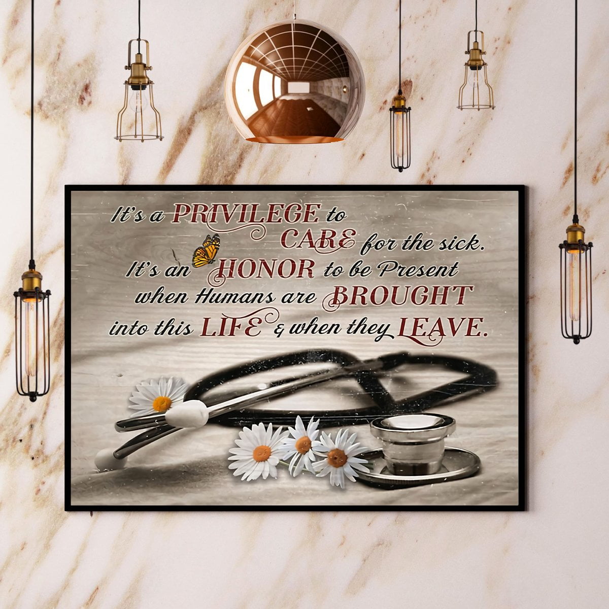 Nurse It'S A Privilege To Care For The Sick Paper Poster No Frame Matte ...