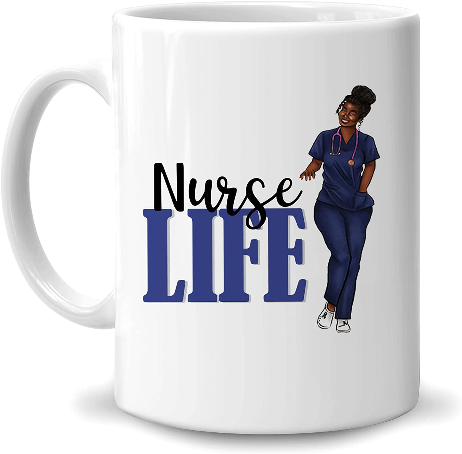Nurse Life 11oz White Ceramic Coffee Tea Mug, Gifts For Women, For ...