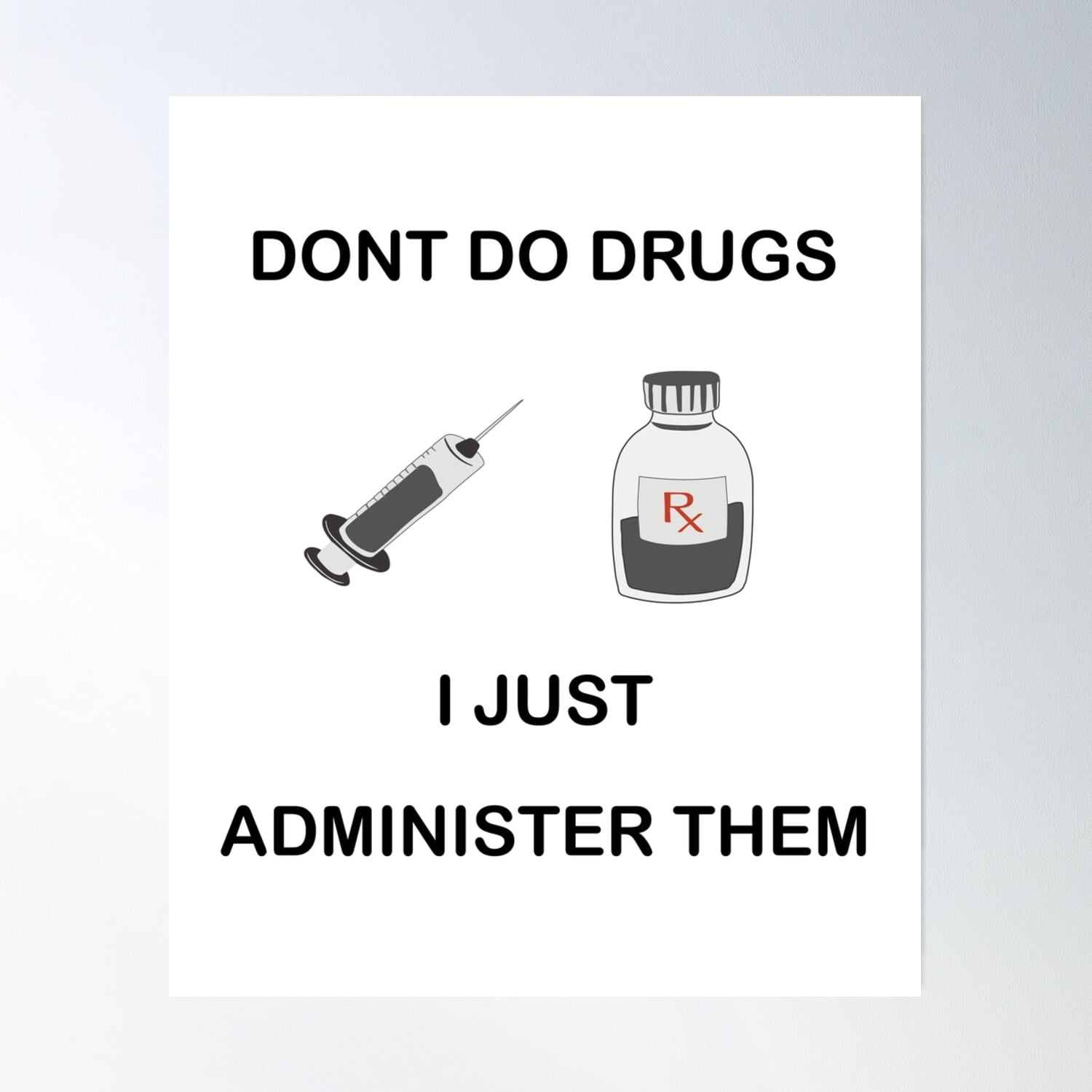 Nurse Life Funny Nurse Humor Quote For Lpn And Doctor Office. Poster Wall Art, Modern Wall Decor ...