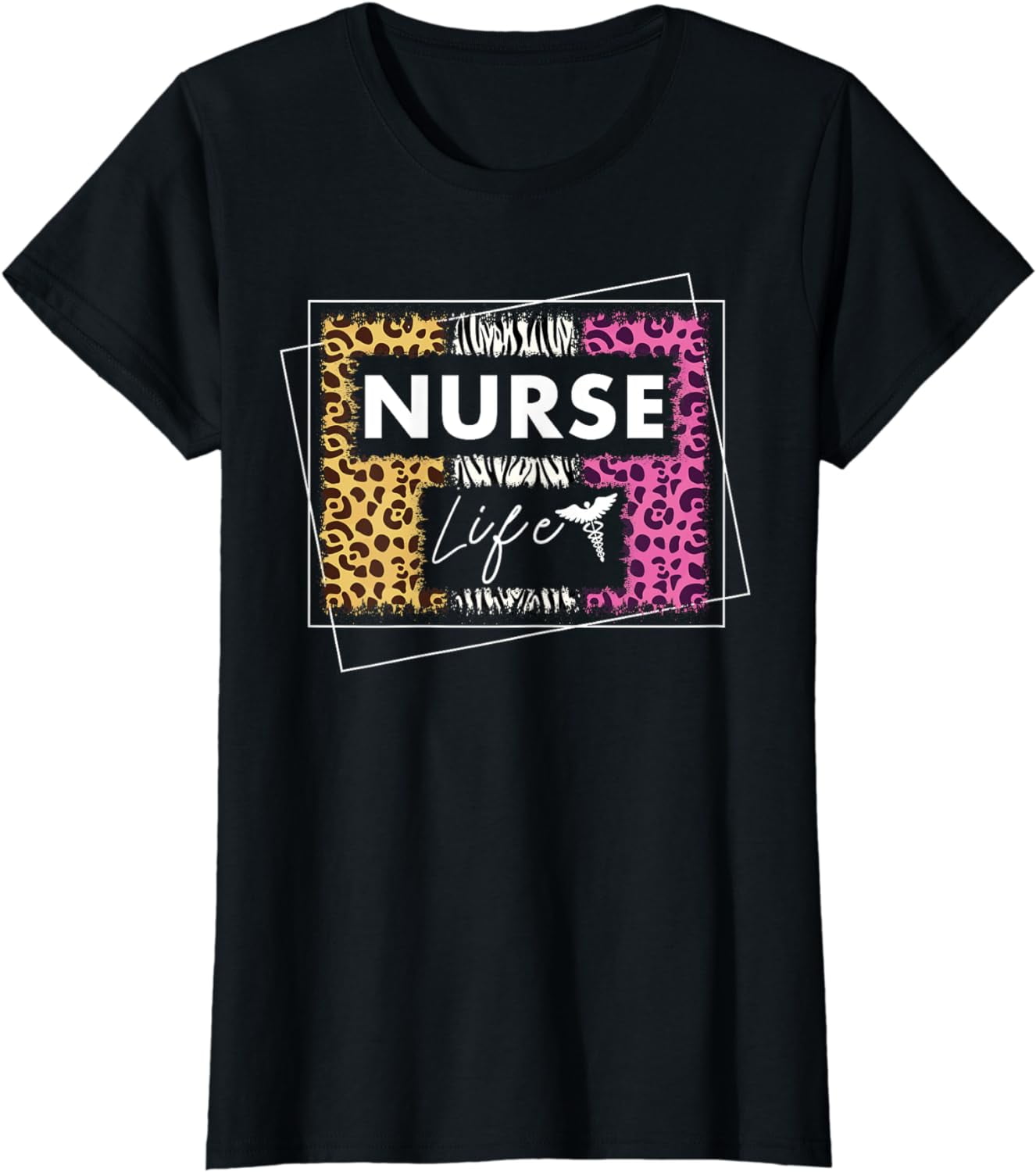 Nurse Life RN LPN CNA Healthcare Leopard Nurse Week T-Shirt - Walmart.com