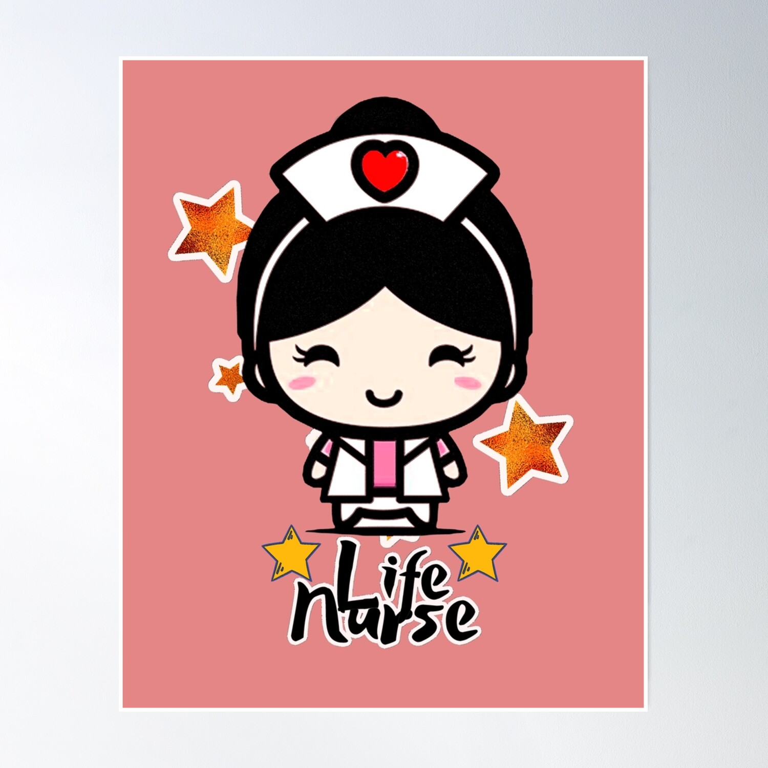 Nurse Life V2 Poster Wall Art, Modern Wall Decor, 24x36 UNFRAMED ...