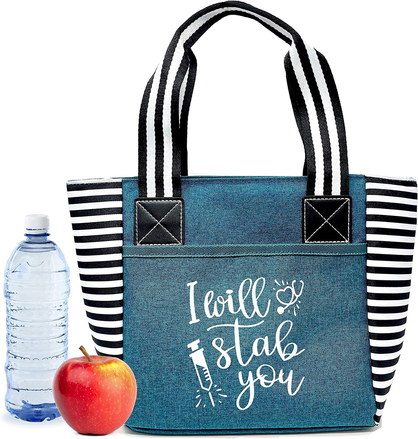 Nurse Insulated Lunch Tote with Pockets - Ideal for Nursing Students ...