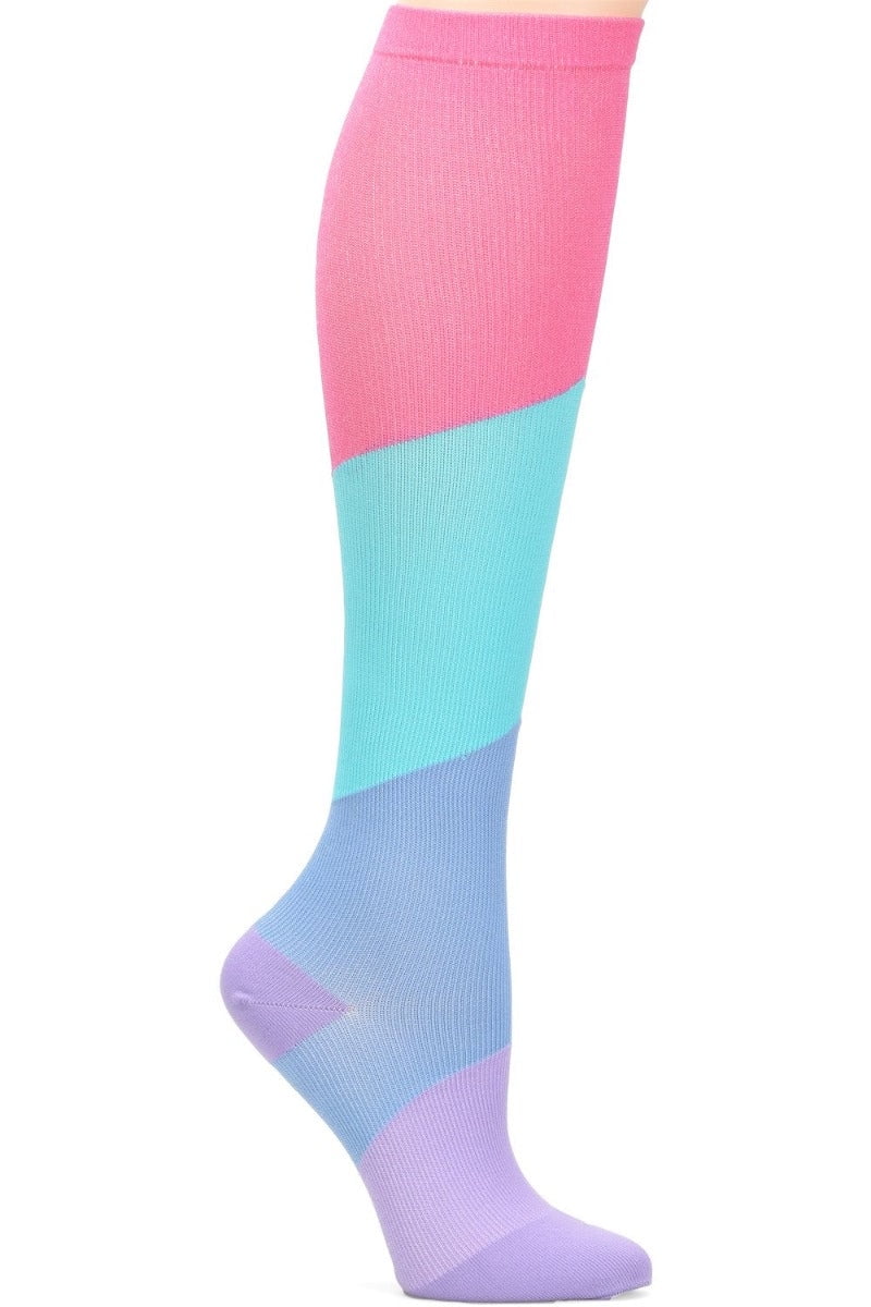 Nurse Mates Compression Socks Regular Calf Up To 17" Color: Color Block ...
