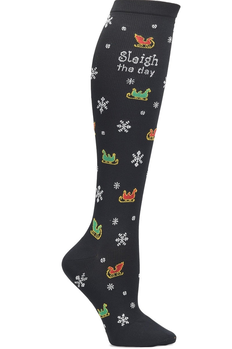 Nurse Mates Compression Socks Regular Calf Up To 17" Color: Sleigh The ...